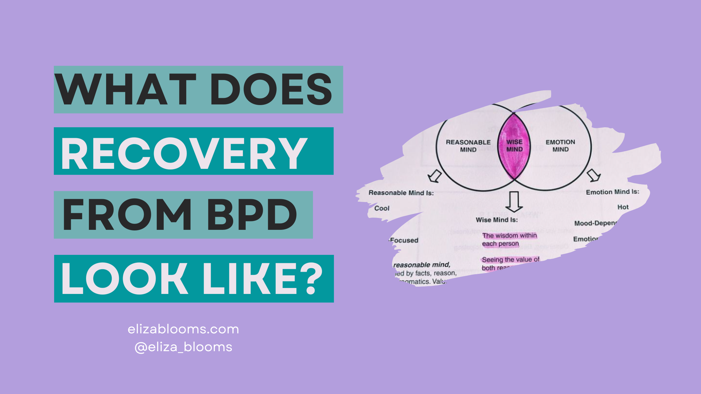 What Does Recovery From BPD Look Like? – Eliza Blooms