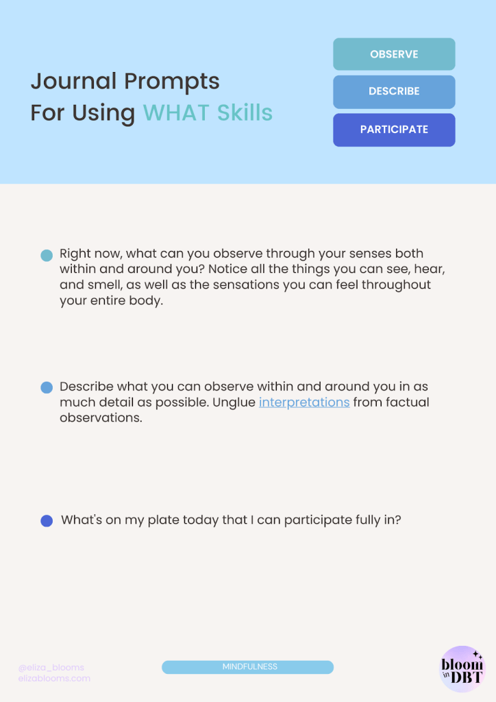 What is DBT Mindfulness? Module, Skills & Techniques – Eliza Blooms