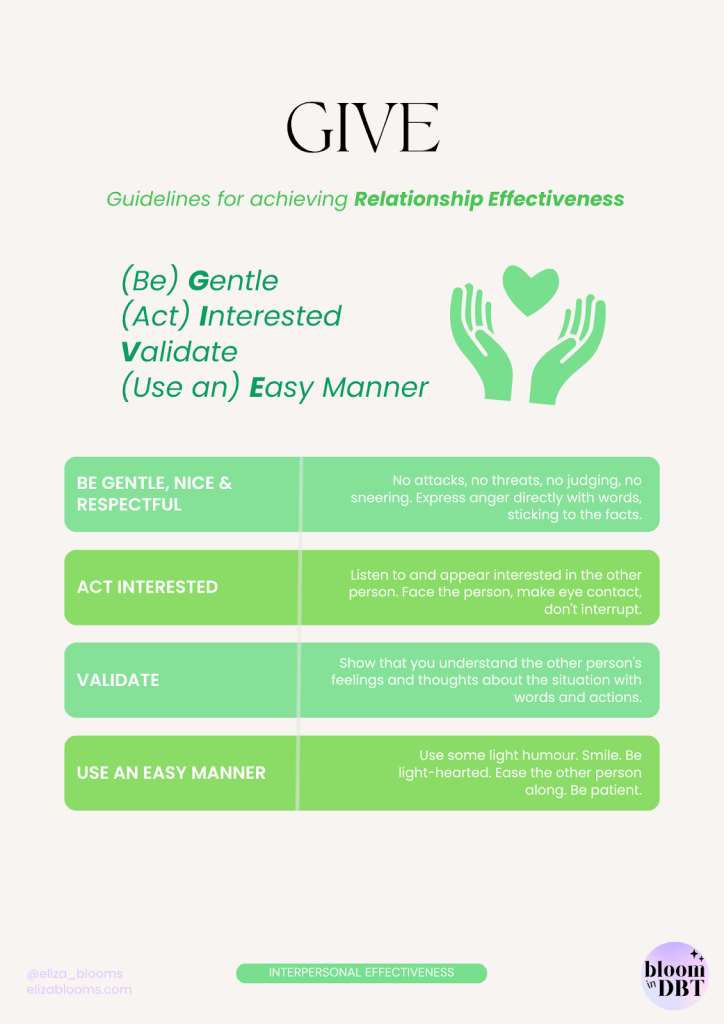 6 DBT Interpersonal Effectiveness Skills & Journal Prompts – Eliza Blooms