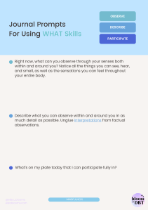 24 DBT Mindfulness Journal Prompts For Deeper Healing (8-Page Journal ...